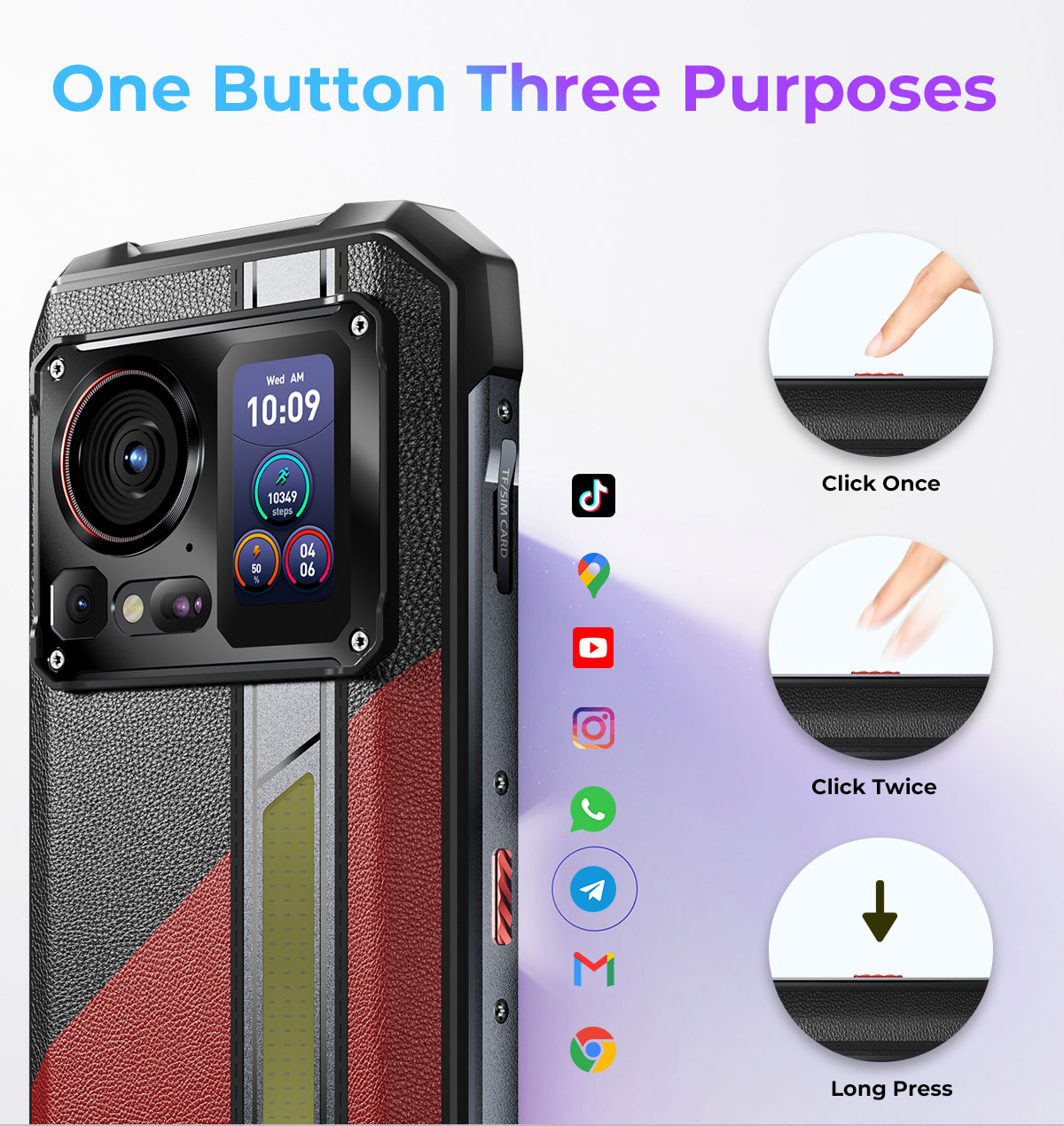 HOTWAV Hyper 7 Pro Téléphone Portable 6.6 10800mAh, 36(16+6)Go+256Go ...